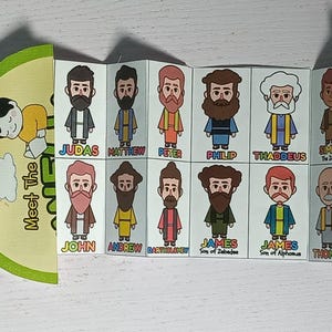 Names of the Twelve Apostles, Bible Verse Activity, Kids Bible Lesson ...