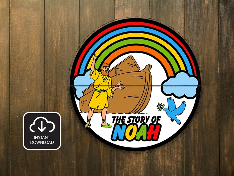 Noah's Ark Folding Surprise Bible Craft, Bible Lesson, Easter Craft ...