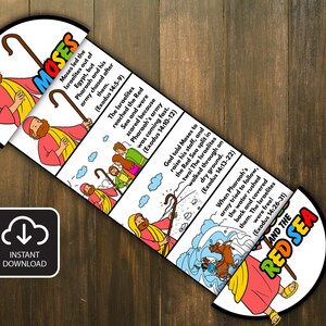 Moses and the Red Sea Folding Surprise Bible Story Craft, Bible Lesson ...
