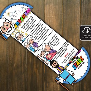 Abraham and the Stars Folding Surprise Bible Craft, Promise to Abraham ...