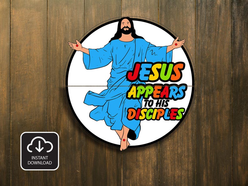 Jesus Appears to His Disciples Folding Surprise Bible Story Craft ...