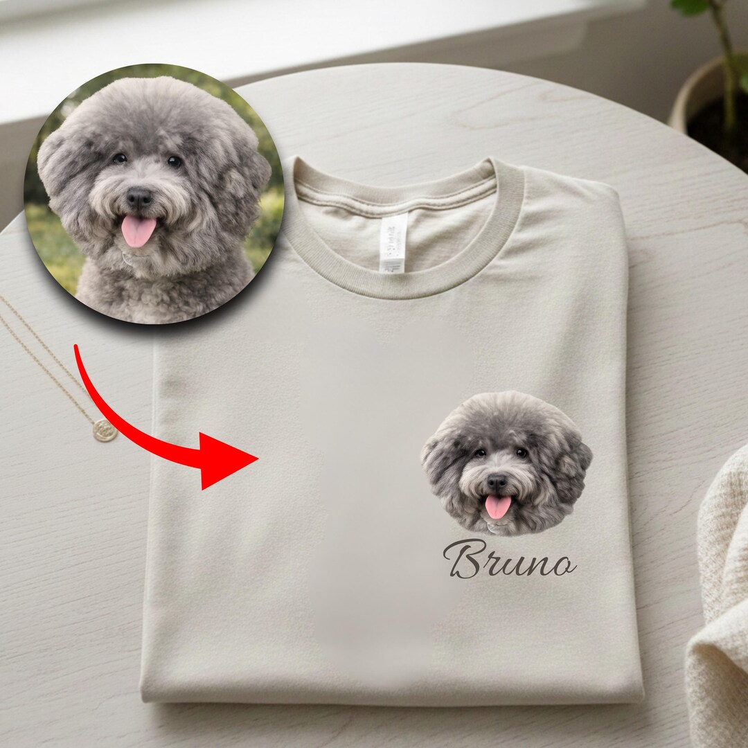 Pet Photo and Name, Custom Pet Shirt Comfort Colors®, Personalized Pet ...