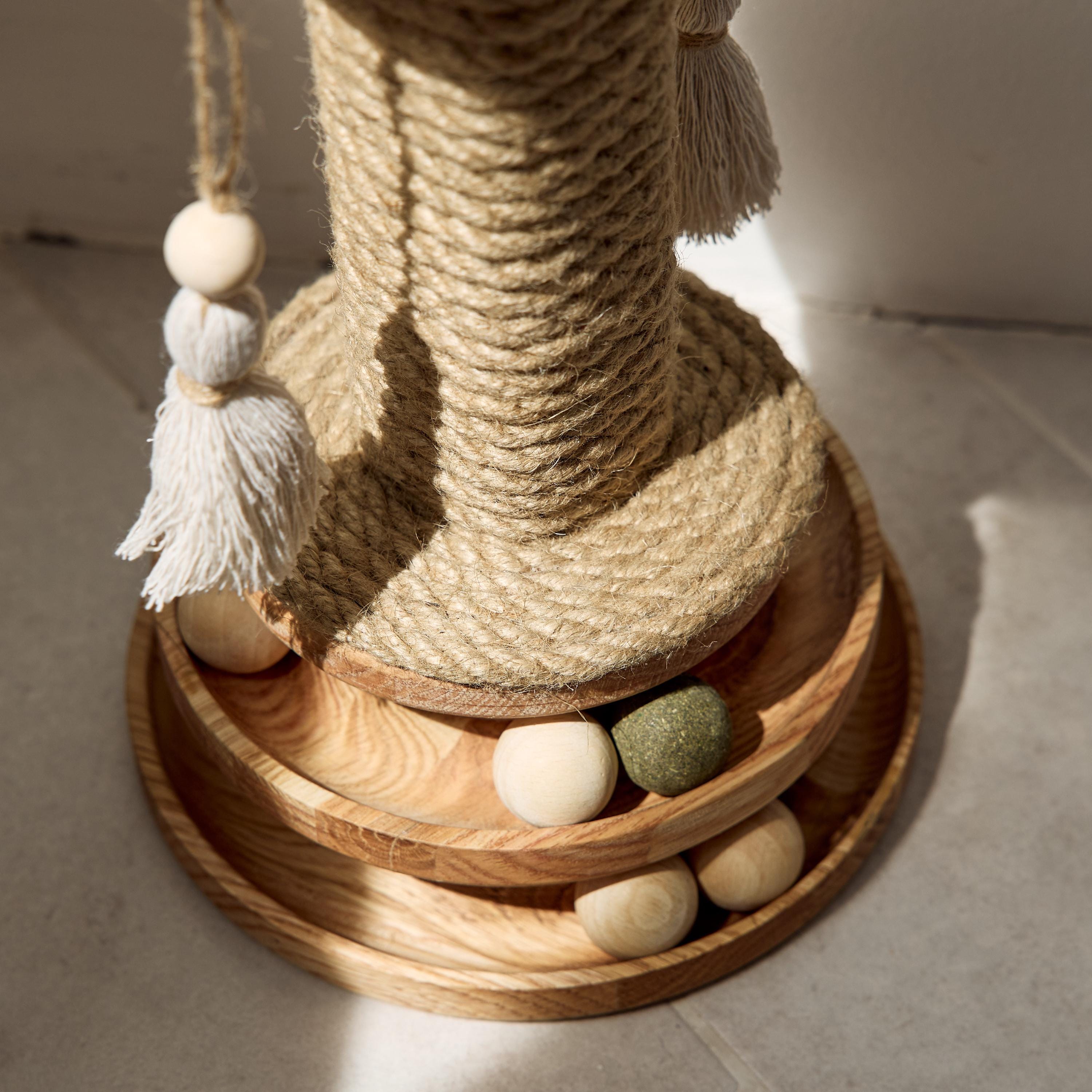 Wooden Scratching Post for Cat, Scratching Post, Cat Scratching Pole ...