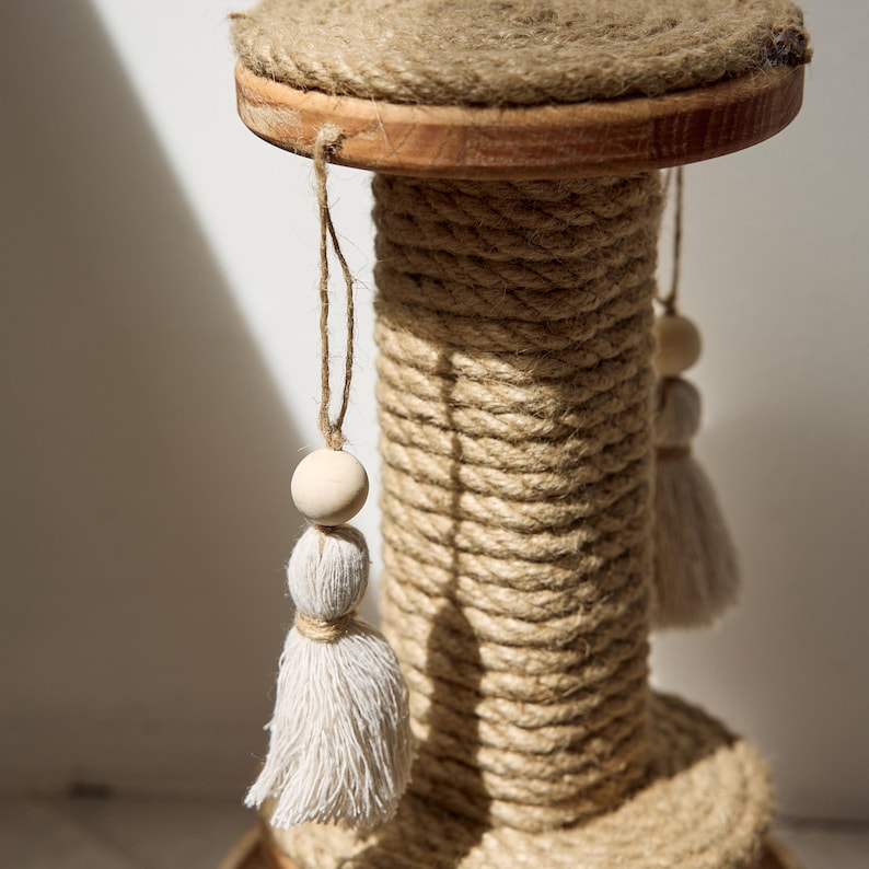 Wooden Scratching Post for Cat, Scratching Post, Cat Scratching Pole ...