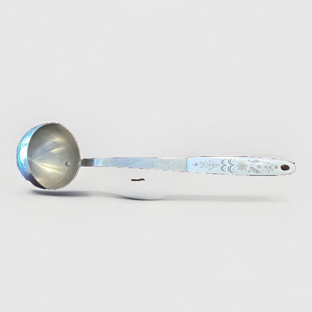 VTG Flint Stainless Steel 1960s Ladle Harvest Wheat White Handle - Etsy