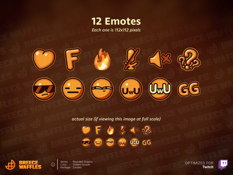 Emotes Pack - Stream Package for TWITCH - Rounded Graphic - Twelve ...