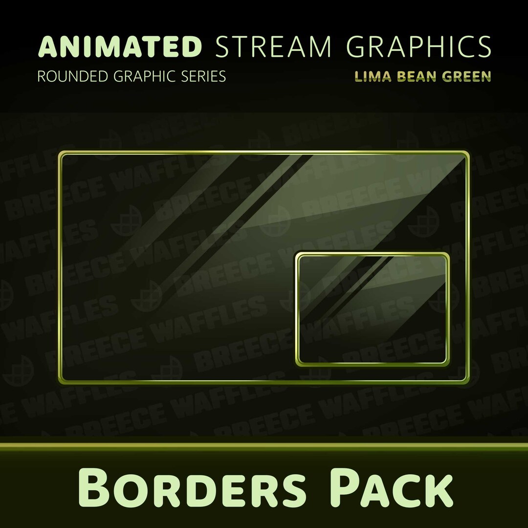 Borders Pack - Stream Package for TWITCH - Rounded Graphic - Animated ...
