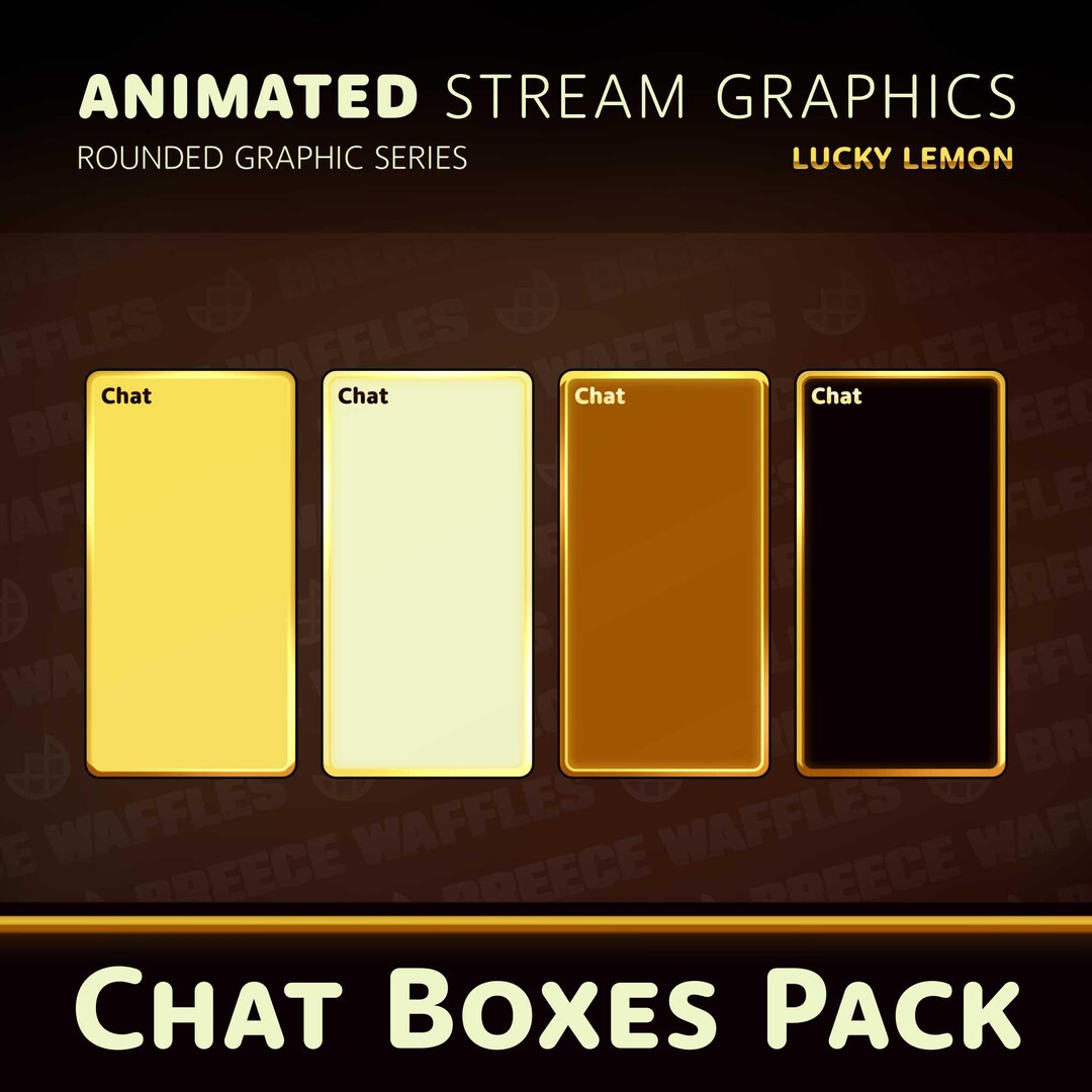Chat Boxes Pack - Stream Package for TWITCH - Rounded Graphic ...