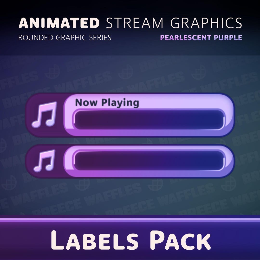 Labels Pack - Stream Package for TWITCH - Rounded Graphic - Icons ...