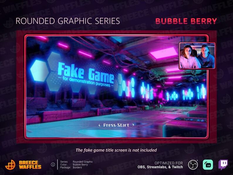 Borders Pack - Stream Package for TWITCH - Rounded Graphic - Animated ...