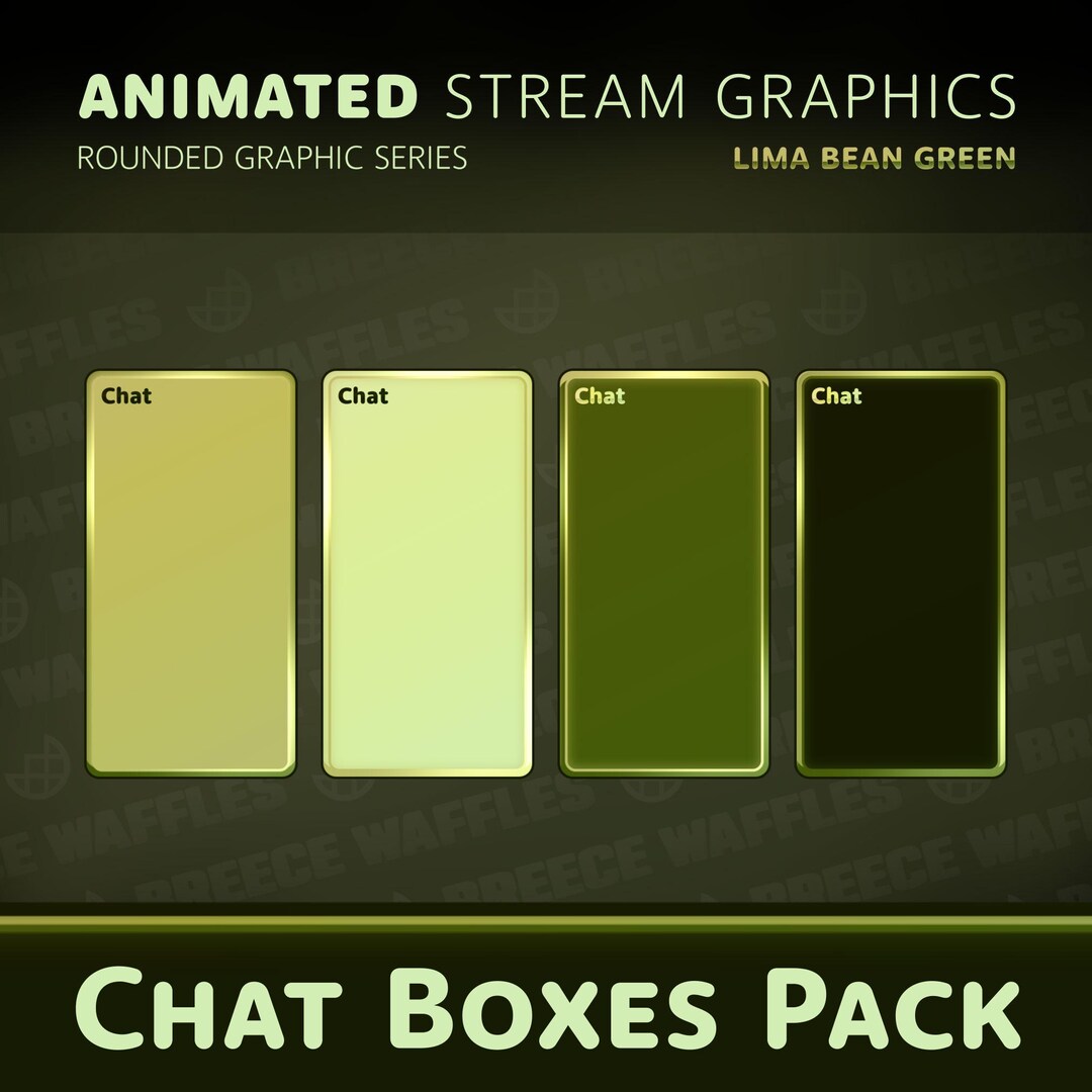 Chat Boxes Pack - Stream Package for TWITCH - Rounded Graphic ...