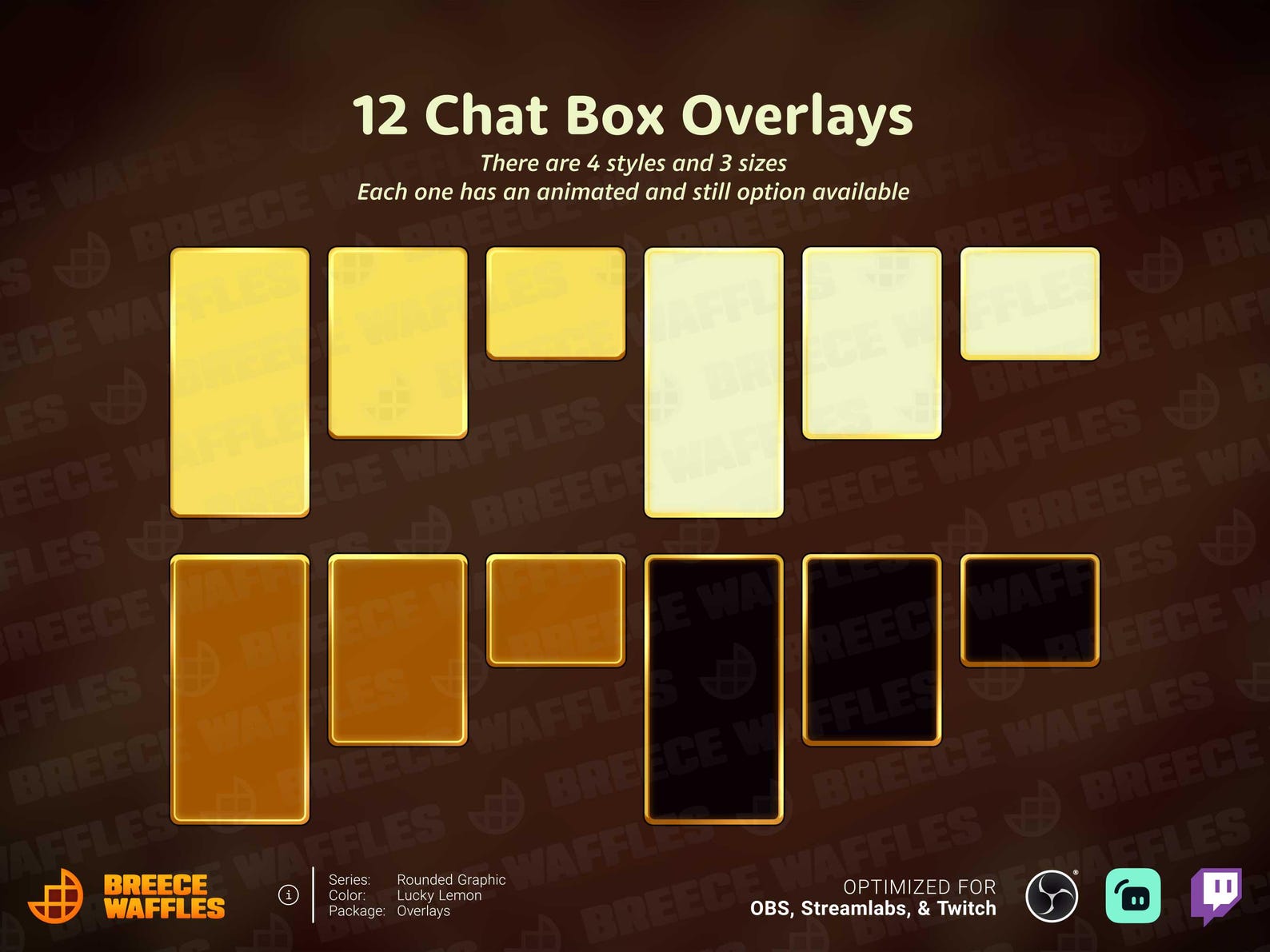 Overlays Pack - Stream Package for TWITCH - Rounded Graphic - Screen ...