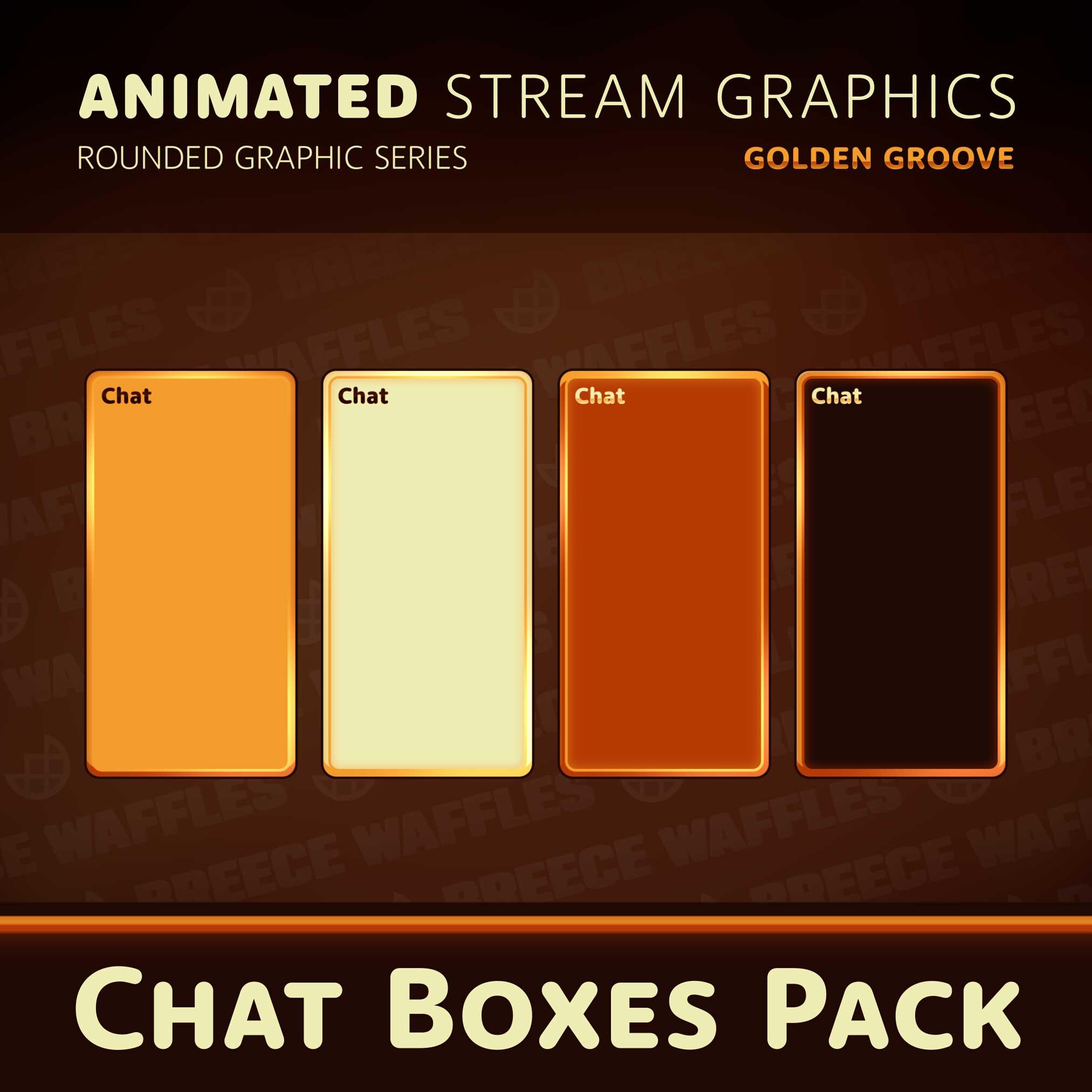 Chat Boxes Pack - Stream Package for TWITCH - Rounded Graphic ...