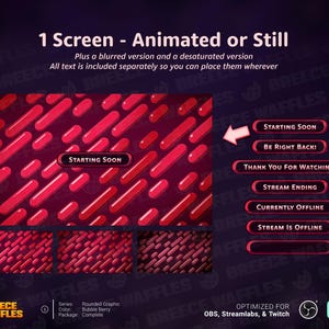 Complete Pack - Stream Package for TWITCH - Rounded Graphic - Screens ...