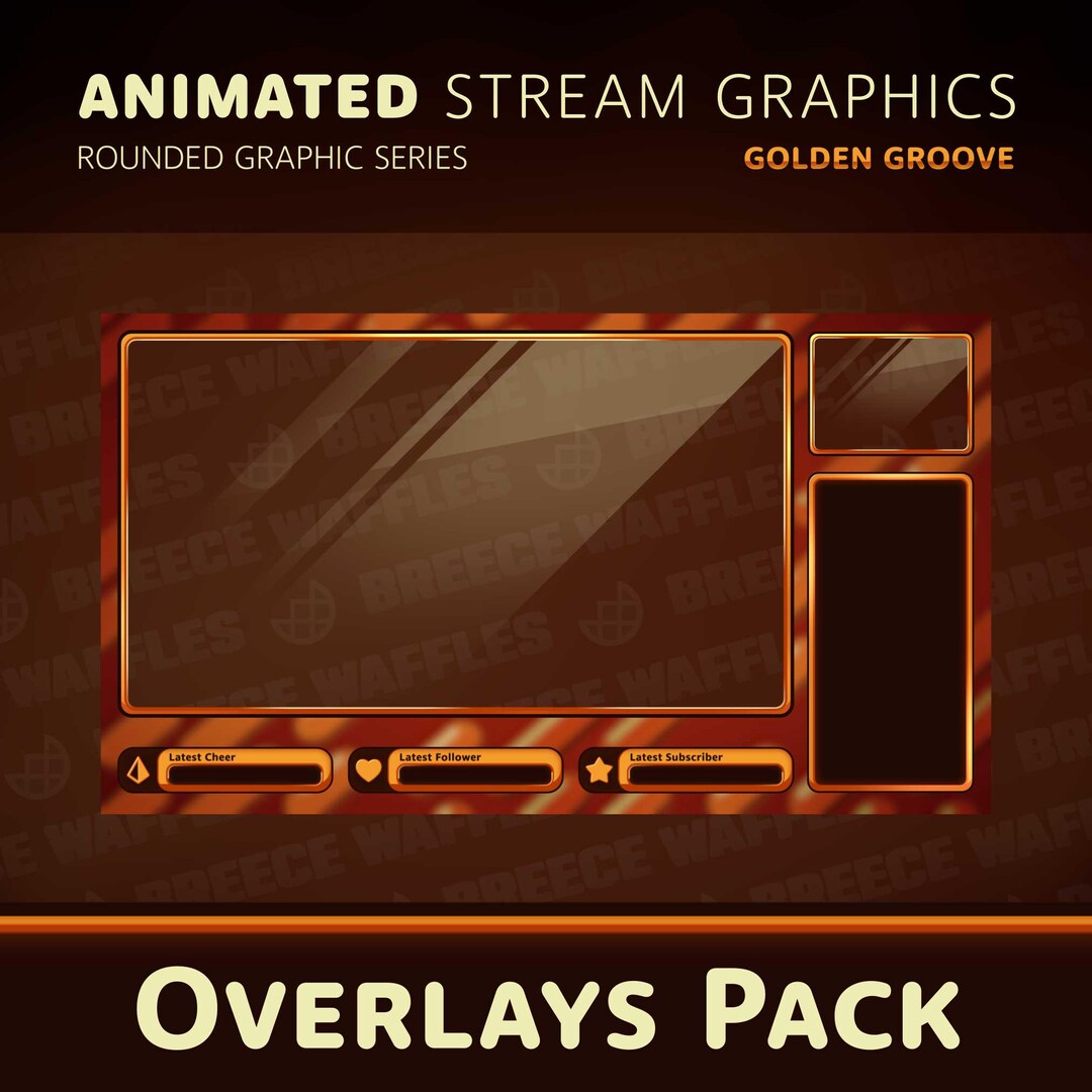 Overlays Pack - Stream Package for TWITCH - Rounded Graphic - Screen ...