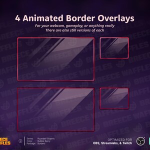 Borders Pack - Stream Package for TWITCH - Rounded Graphic - Animated ...
