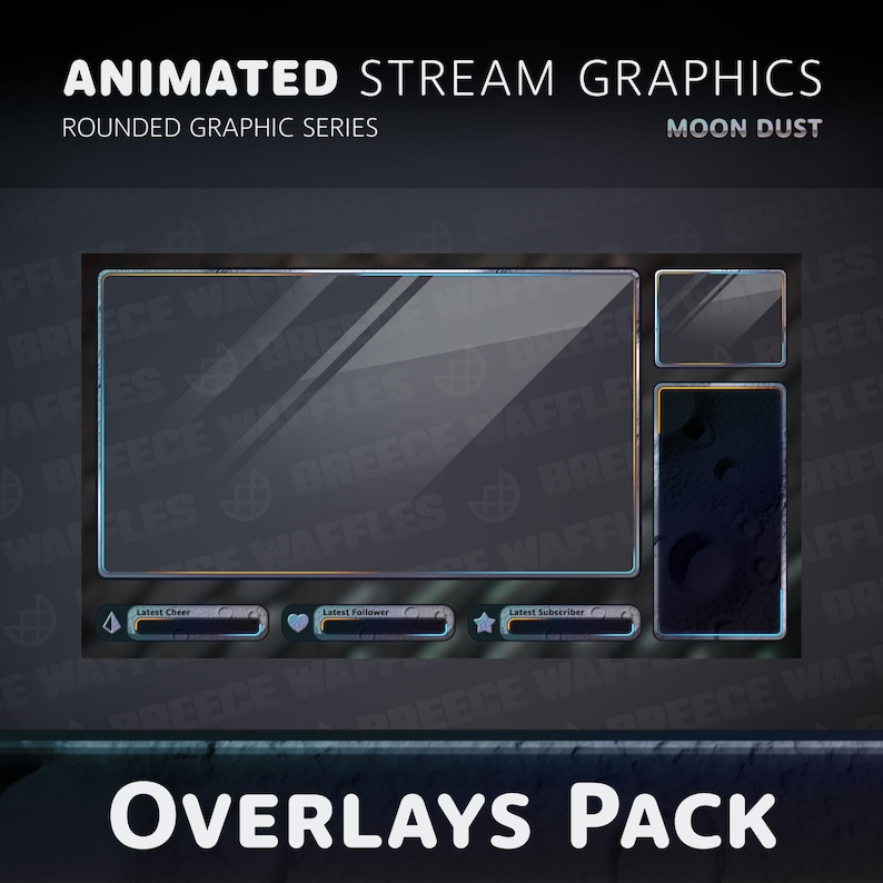 Overlays Pack - Stream Package for TWITCH - Rounded Graphic - Screen ...