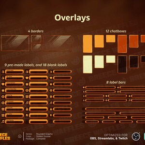 Complete Pack - Stream Package for TWITCH - Rounded Graphic - Screens ...