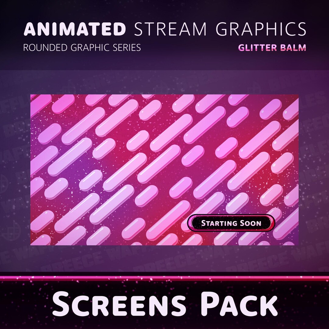 Screens Pack - Stream Package for TWITCH, YOUTUBE - Rounded Graphic ...
