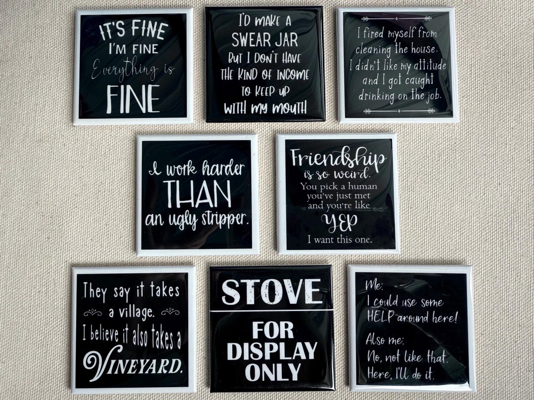 Funny Magnet, Fridge Magnets, Funny Sayings, Funny Gifts, Co-worker ...