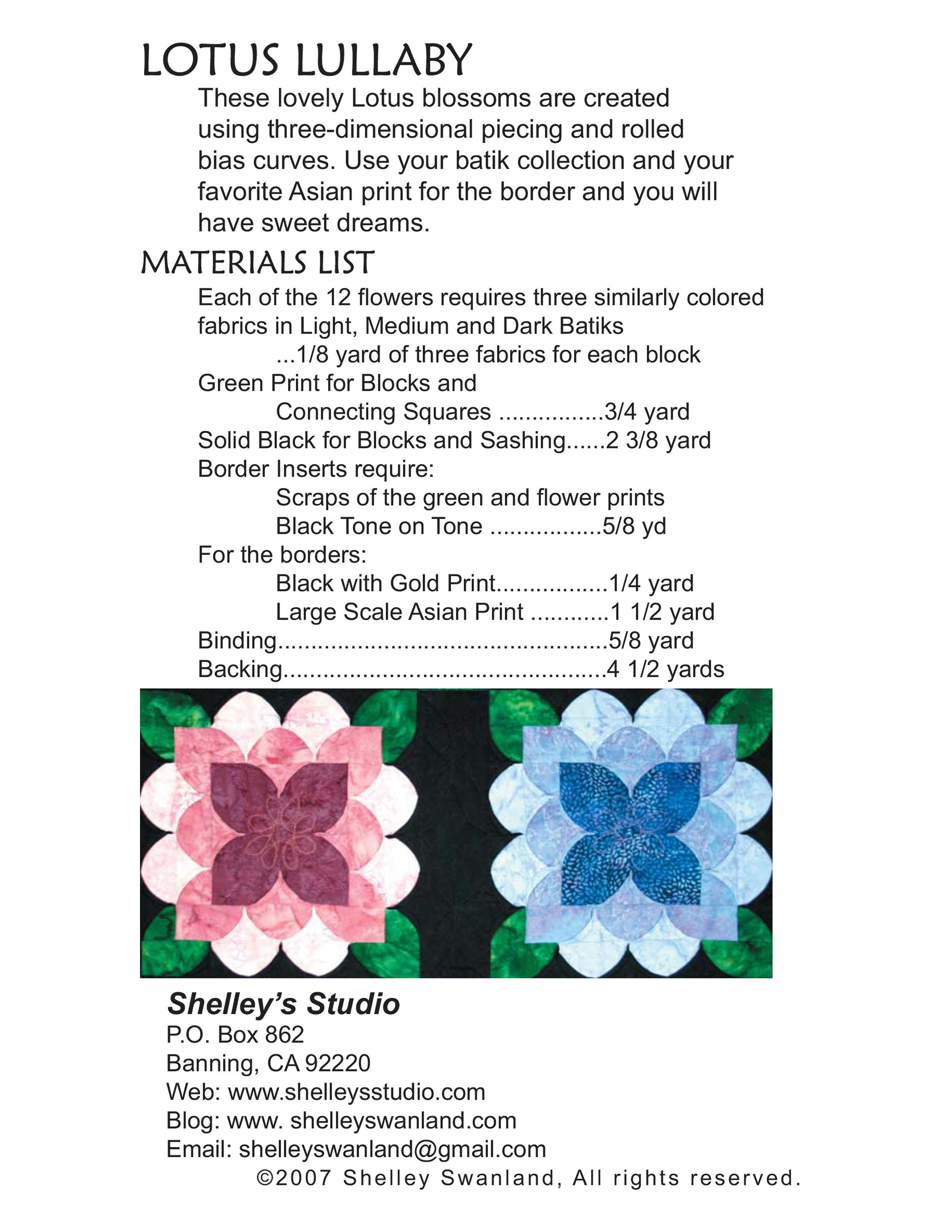 Lotus Lullaby Machine Stitched Cathedral Window Variation Digital ...