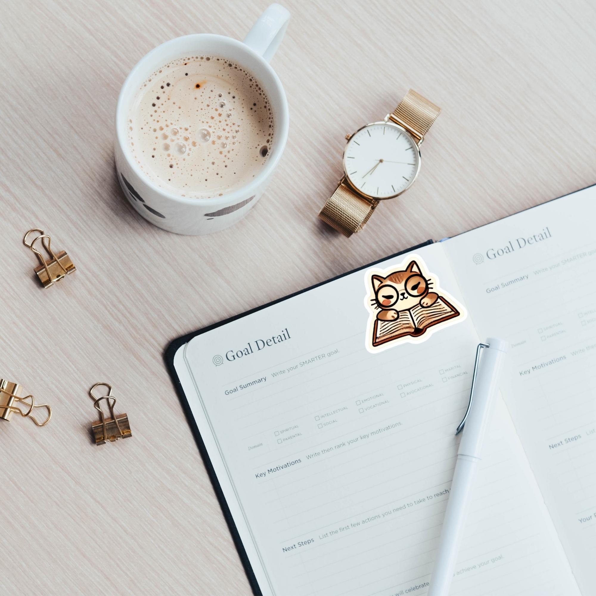 Smarty Cats Sticker, Cat Lover Sticker, Cute Digital Stickers, 50 PNG ...