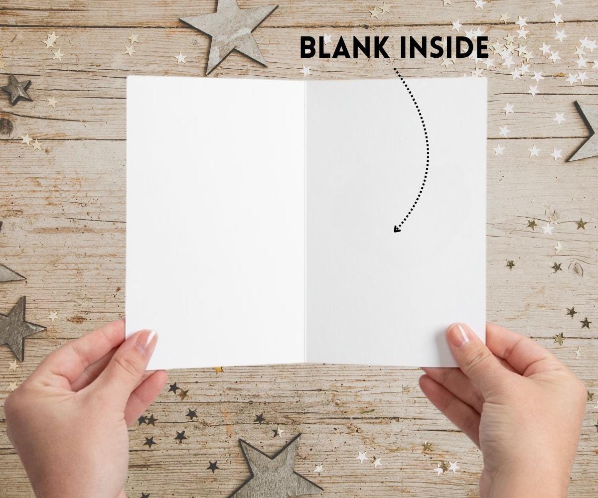 Monochrome Christmas Card Set 4 Black and White Modern Christmas Cards ...