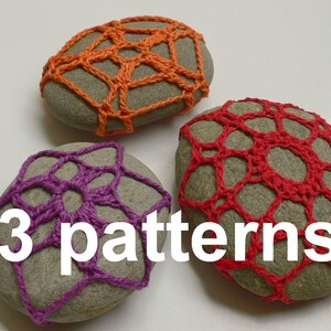 Crocheted Stones - 3 Different Patterns With Diagrams - Etsy