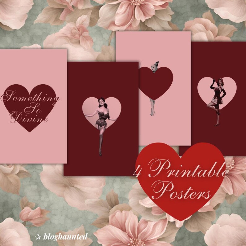 Vintage Pinup Posters Digital Download Pinup Vintage Feminine ...