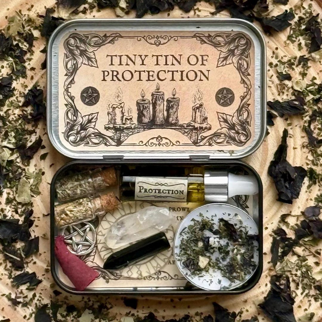 Pocket Protection Spell Tin • Protection Spell • Protection Spell Oil ...