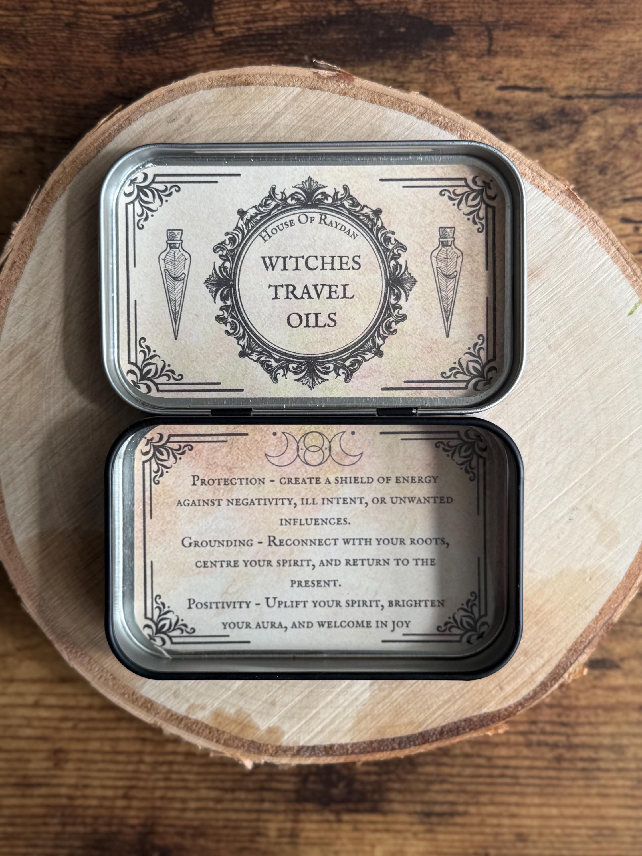 Travel Spell Oil Witch Tin • Witch Tin • Ritual Oils • Witchcraft Tin ...
