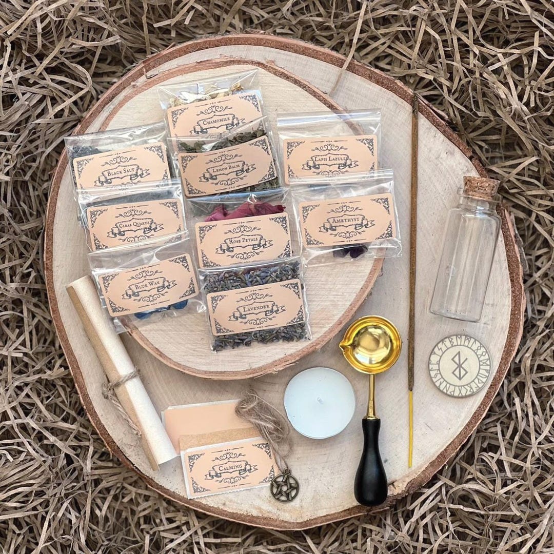 Calming Spell Jar Kit • Anxiety Relief Spell • Witchy Gifts ...