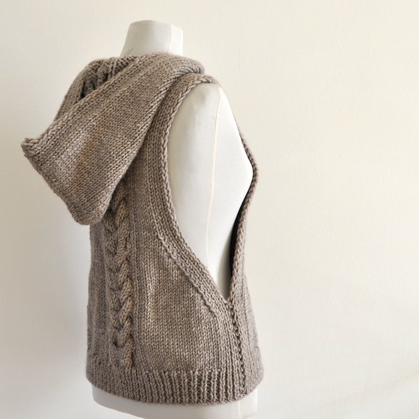 Hand Knit Vest - Etsy
