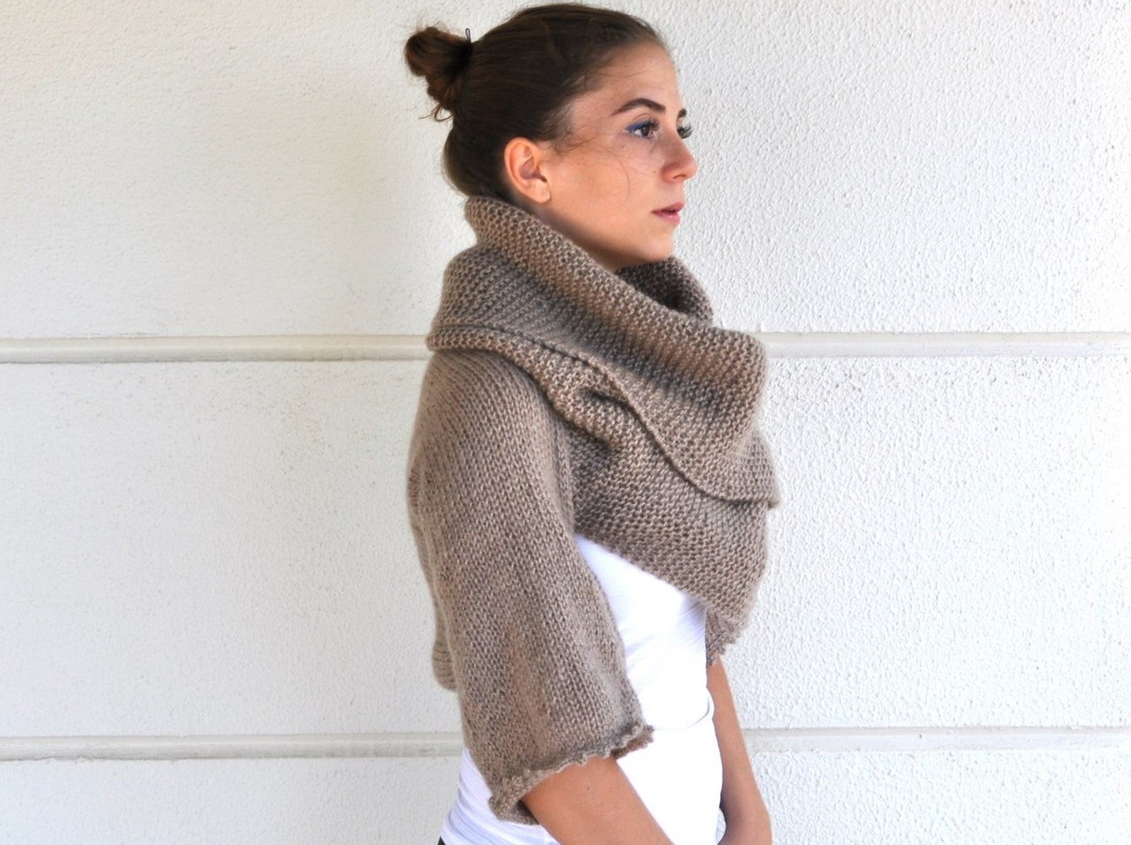 Knitting Sweater Cardigan Jacket Tunic Chunky Sweater Wrap Sweater ...