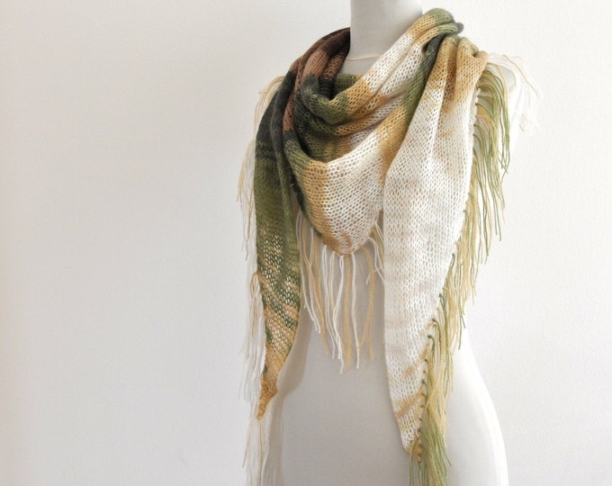 Fringe Scarf Cowl Shawl Shawlette Neckwarmer Mohair Soft - Etsy