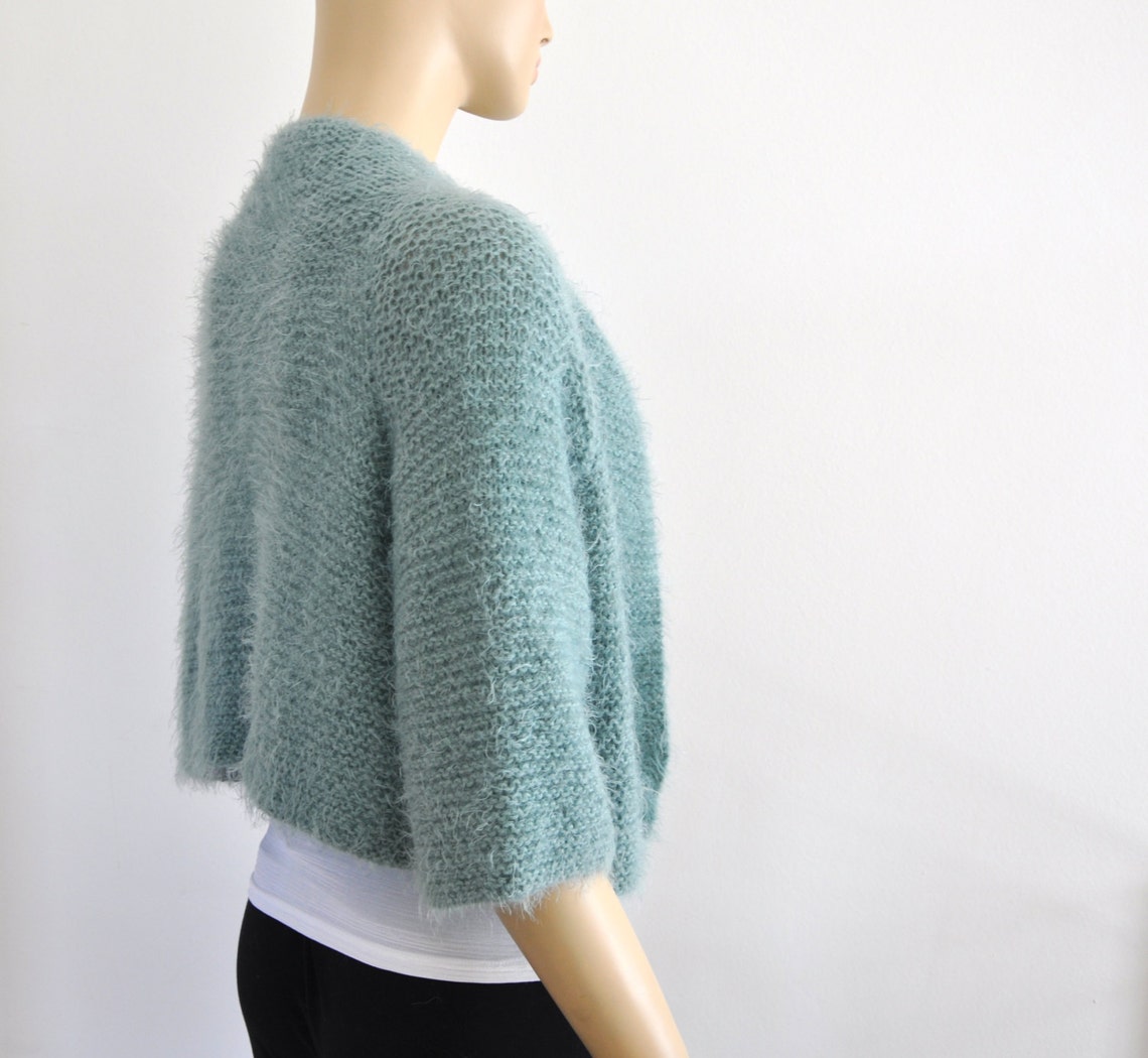 Half Sleeve Wedding Jacket, Green Bridal Bolero, Bridal Jacket, Shrug ...