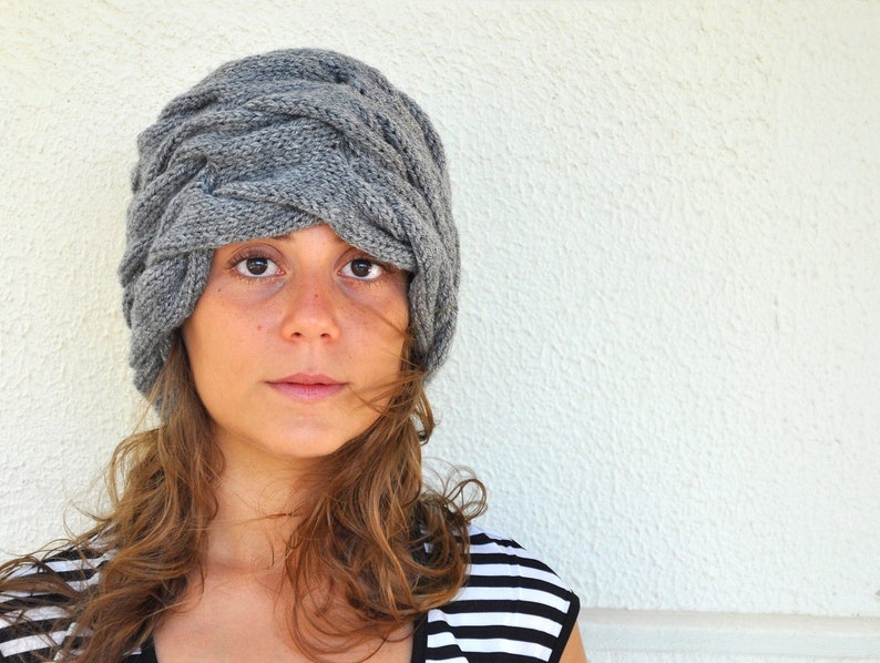 Hat Beanie Hat Adult Hat Braided Hand Knit Cozy Warm Women Accessories ...