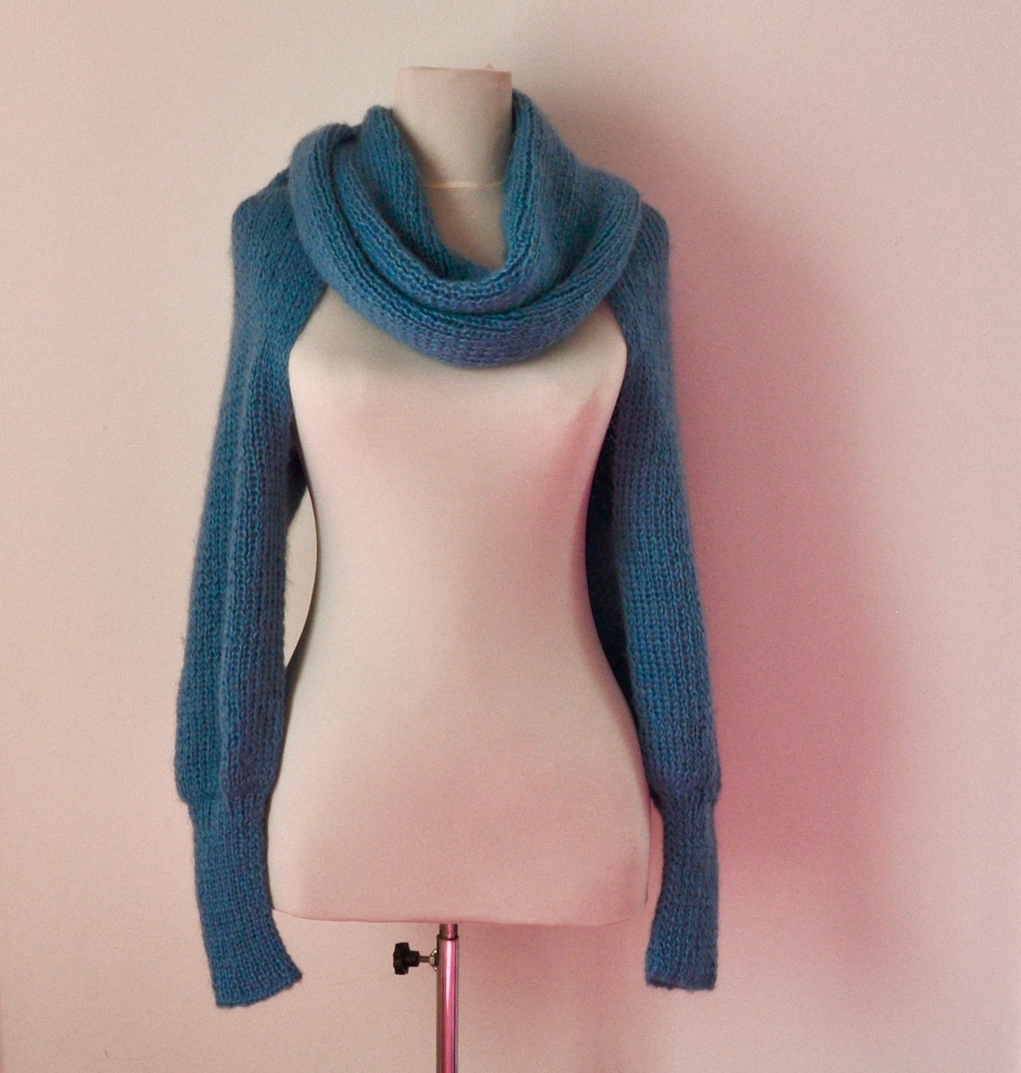 Blue Wrap Sweater Chunky Knit Womens Sweater Cardigan Bridal - Etsy