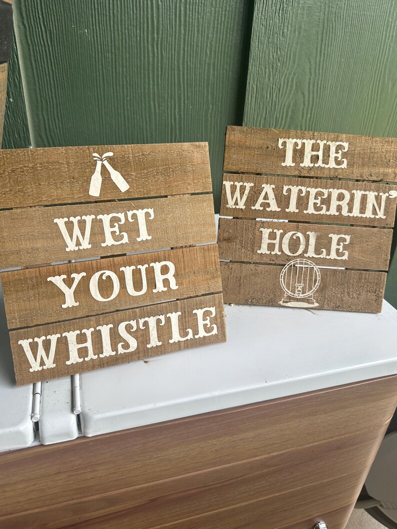 Wooden Table Signs - Custom - Etsy