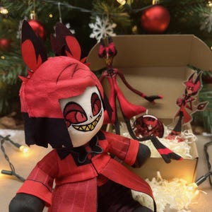 Hazbin Hotel Plush-alastor Plush Gift Set,badge,standee - Etsy