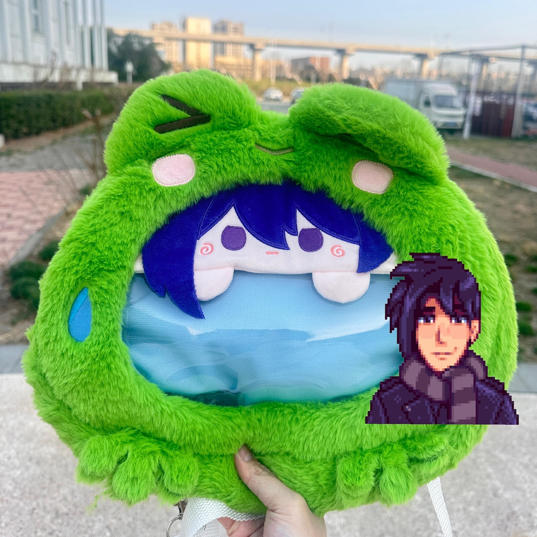 Stardew Valley Sebastian Frog Plush Ita Bag Set, Chibi Fan Art Pins ...