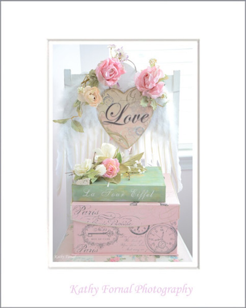 Shabby Chic Prints Roses Print Love Heart Roses Print Pink - Etsy