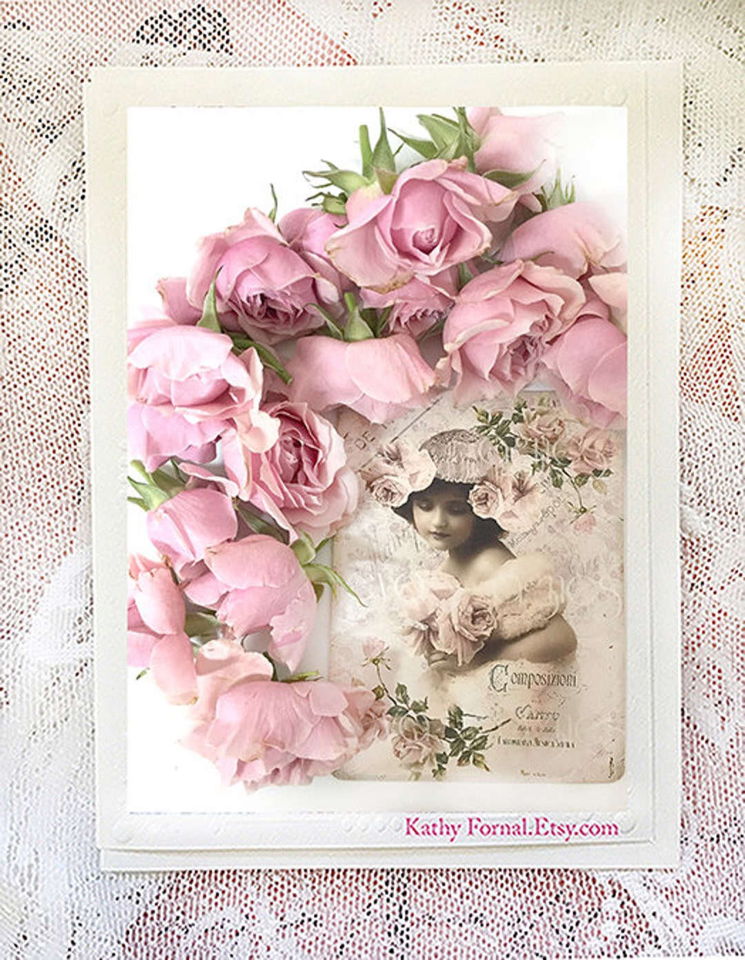 Romantic Roses Note Cards Flower Note Cards Floral Note - Etsy