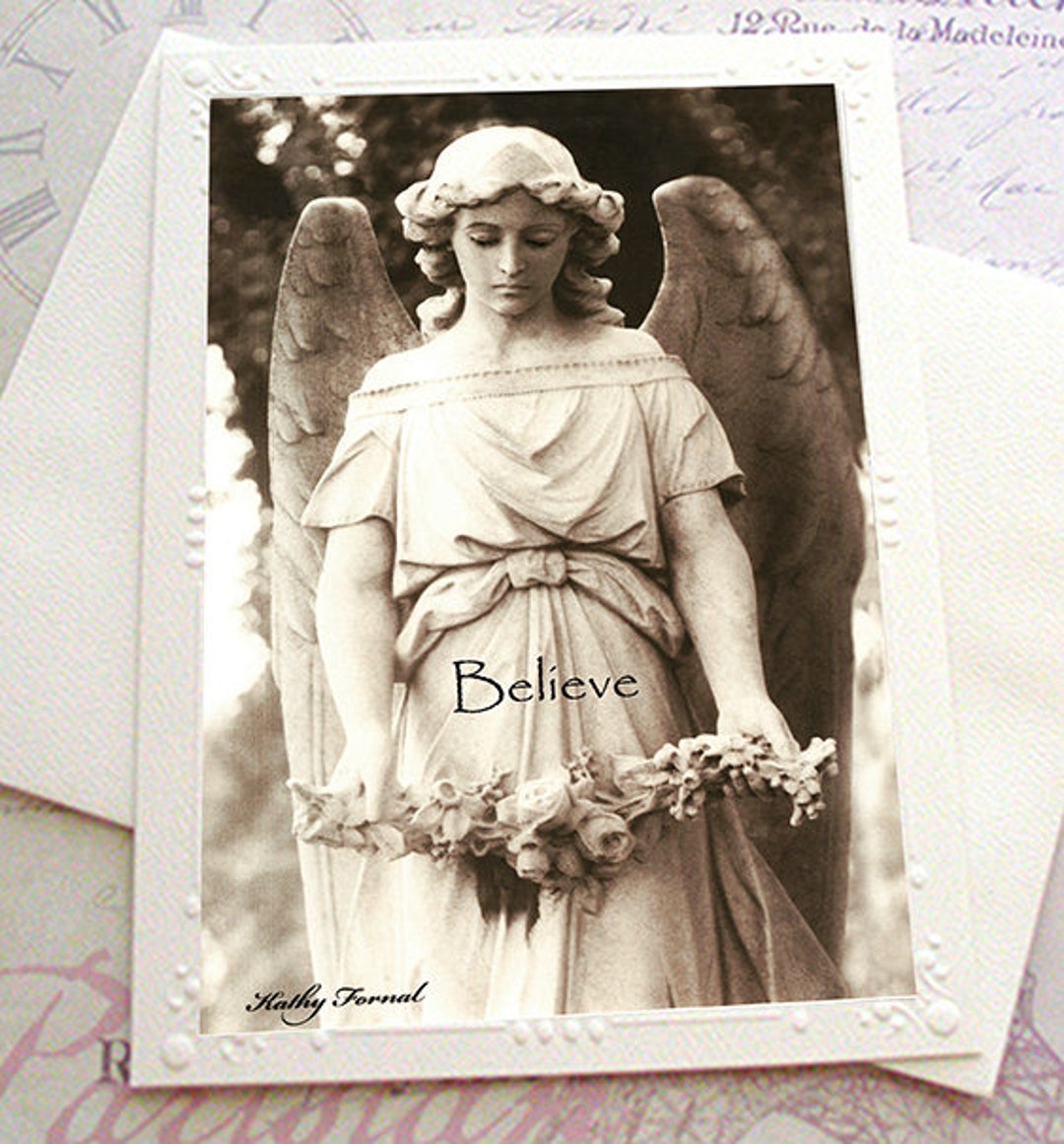Angel Note Cards Angel Mourning Angel believe - Etsy