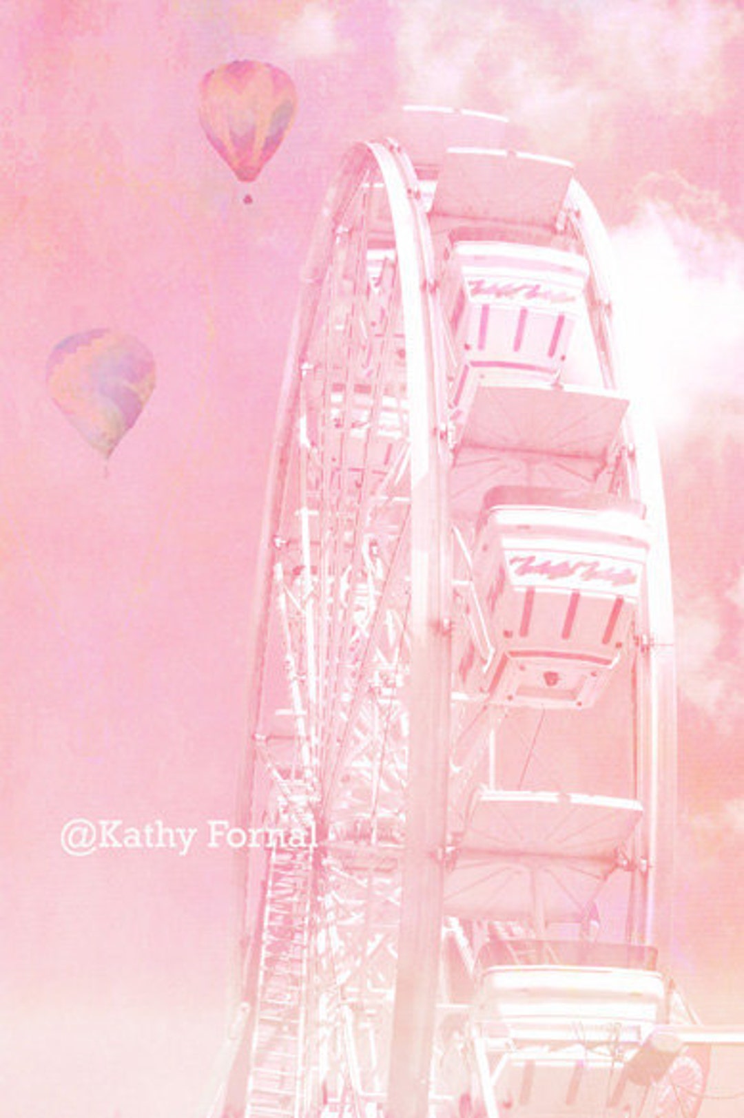 Carnival Prints Nursery Prints Pink Baby Girl Carnival - Etsy