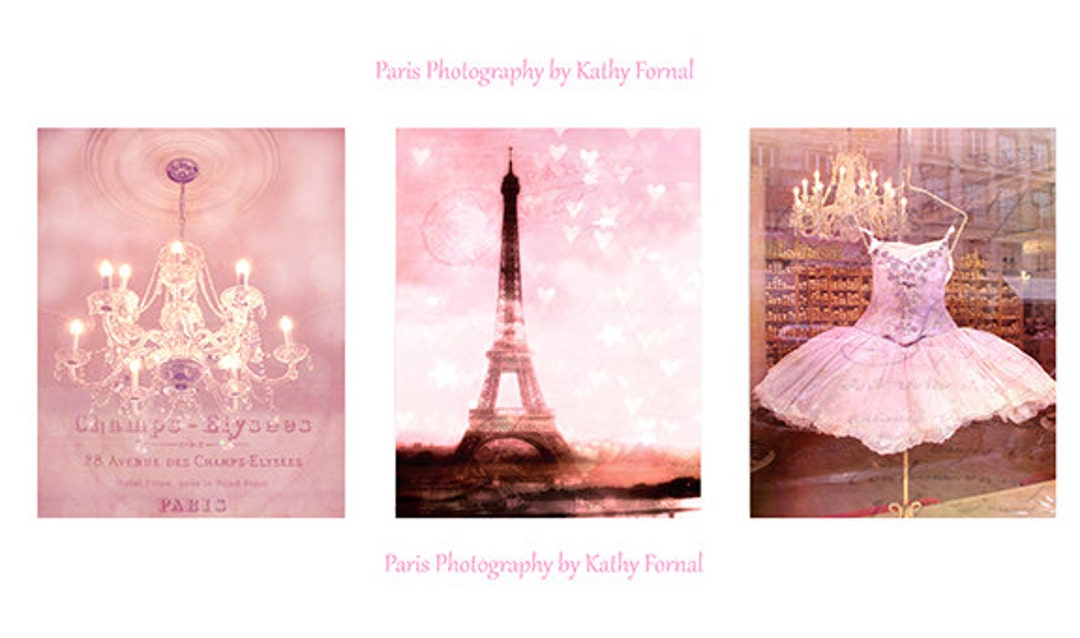 Paris Photography, Paris Pink Prints, Baby Girl Nursery Decor, Paris ...