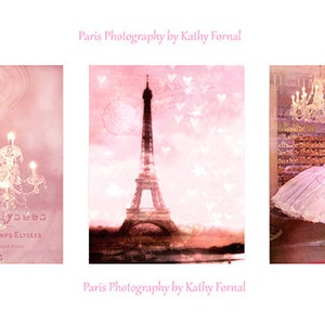 Paris Photography, Paris Pink Prints, Baby Girl Nursery Decor, Paris ...