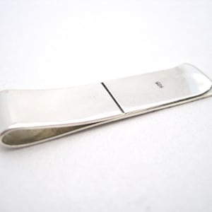 Barcode Tie Bar — Modern Sterling Silver Minimalist Tie Clip - Etsy