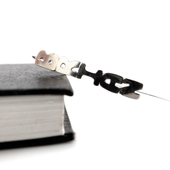 Personalized Sterling Silver Bookmark Handmade Name Bookmark | Etsy