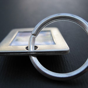 Photo Key Ring — Sterling Silver Picture Frame Key Chain - Etsy